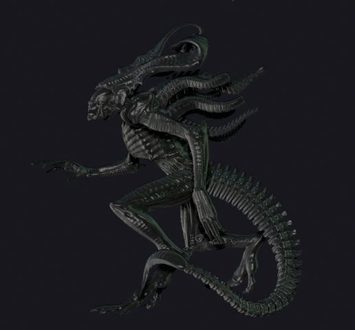 👽 Alien King・ STL File for ・Cults