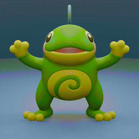 STL file Pokemon No. 186 Politoed 🐉 ・3D printer model to download・Cults