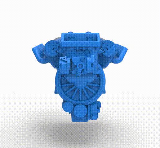 🚗 Engine V12 of Vintage Dragster Version 2 Scale 1:25・ 3D File for 3D ...