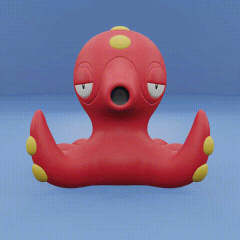 🐉 Pokemon No. 224 Octillery・ STL File for 3D printing・Cults