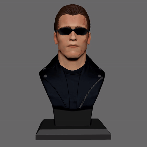 👤 TERMINATOR 2 : T600 Arnold Bust・ OBJ File for 3D printing・Cults