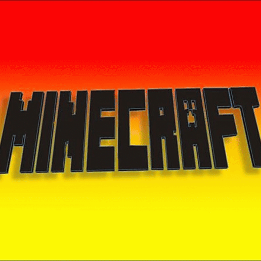 👤 LOGO Silueta Minecraft・Archivo STL Gratis para Impresión 3D・Cults