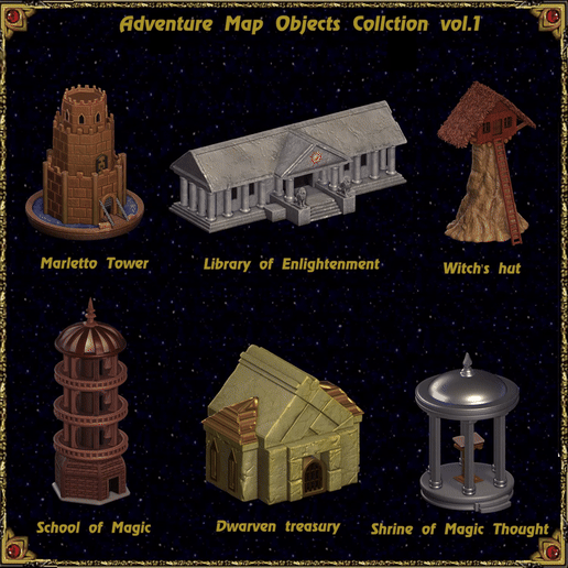 STL file Heroes 3 Adventure Map miniatures collection 🗺️ ・3D printable ...
