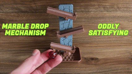 💧 MARBLE DROP MECHANISM・ 3D File for 3D printing・Cults