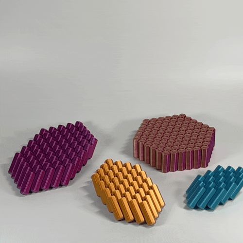 👌 Wobble Hexagons Fidget Flexible Toy Print in Place・ 3D File for 3D ...