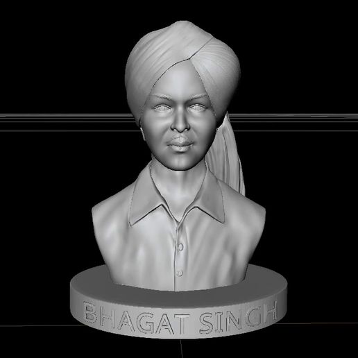 OBJ file Bhagat singh 🖨️ ・Model to download and 3D print・Cults