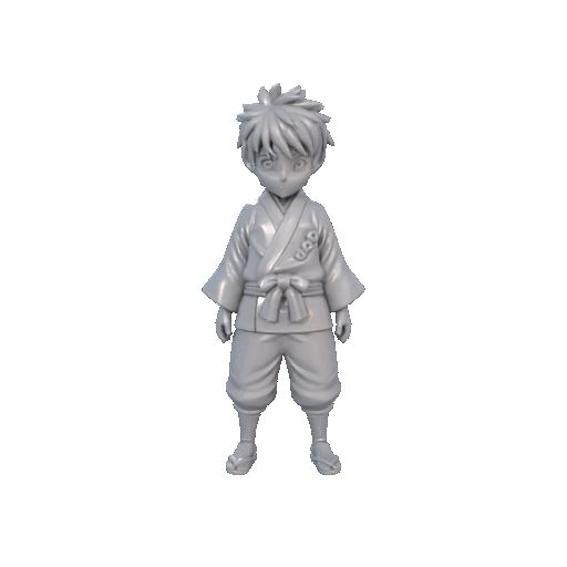 🗡️ Mystic Samurai Apprentice – Traditional Outfit Anime Character 3D ...