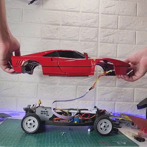 🚗 288 GTO RC 3D printed KIT・ STL File for 3D printing・Cults