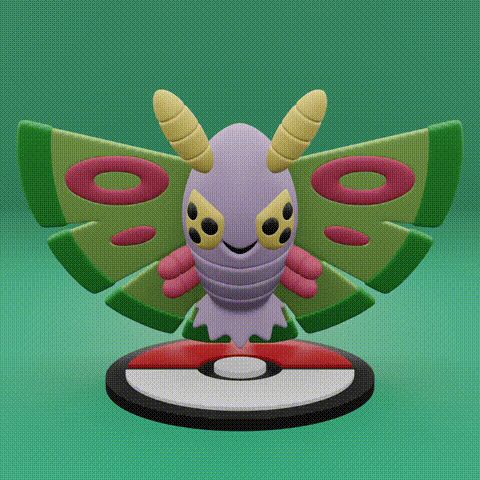 STL file Pokemon No. 269 Dustox 🐉 ・3D printer design to download・Cults