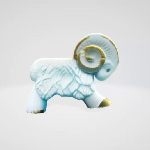 🗿 sculpture ram・ STL File for 3D printing・Cults