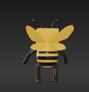 🐝 Stylized Minecraft Bee Flexi Figure with Poseable Limbs and Pixel ...