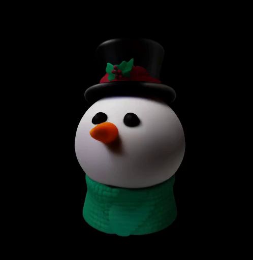 STL file Snowman Head and Hat ☃️ ・3D printer design to download・Cults