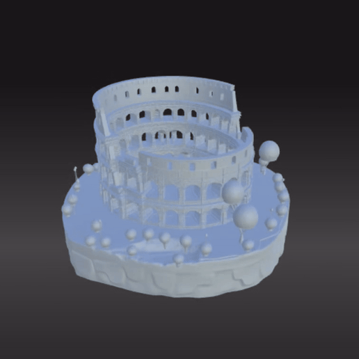 🗿 Diorama du Colisée romain - Modèle imprimable en 3D ultra détaillé ...