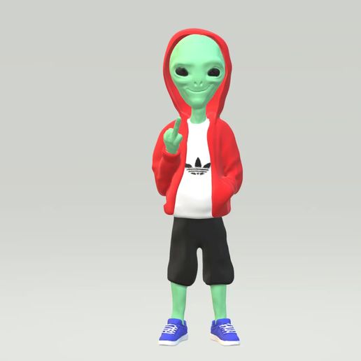 👽 PAUL THE ALIEN URBAN VIBES・ STL File for 3D printing・Cults