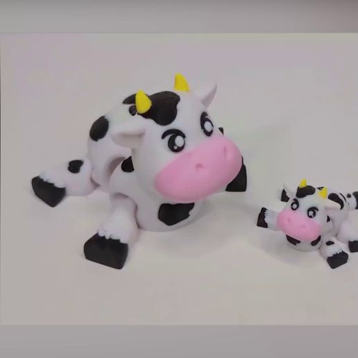 🐄 Cute Flexi Animal Pack – Cow, Panda, Snake, Bear & Cat | Print-in ...