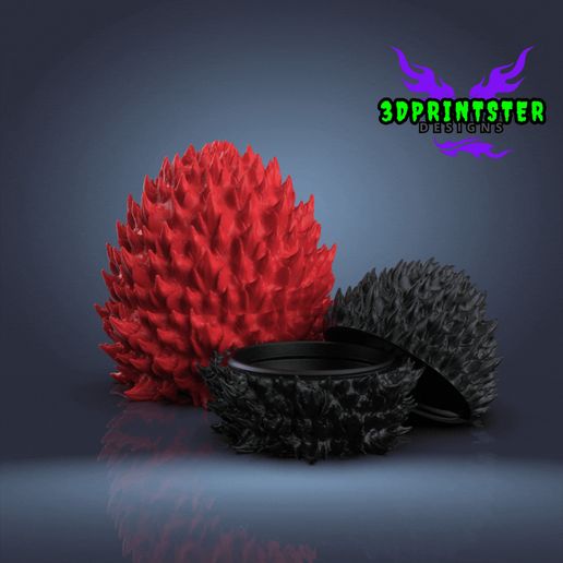 STL file Hellfire Dragon Egg 🐉 ・3D printing model to download・Cults