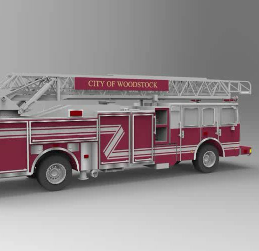 🔥 Pierce Enforcer 107-Foot Ascendant Aerial Quint Fire Truck - SKP DAE ...