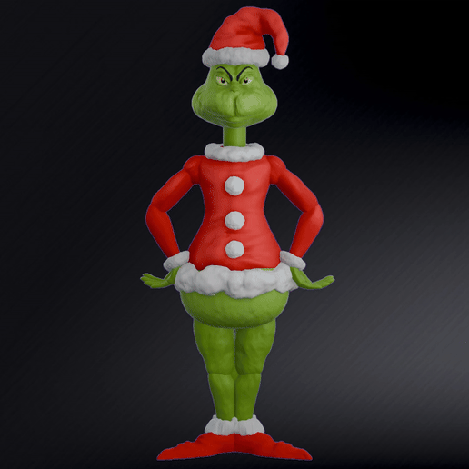 Grinch Christmas Outfit, Original / Classic Style from the Comics 🎅・ 3D ...