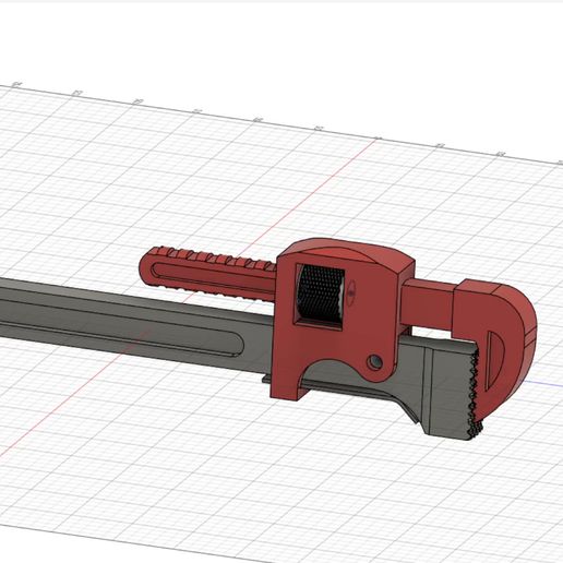 🔧 Pipe wrench・ STL File for 3D printing・Cults
