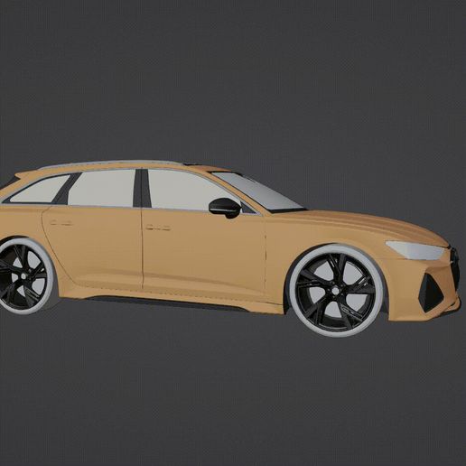 🚗 Audi RS6・ STL File for ・Cults
