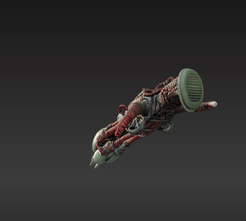 🔫 Bio-Mechanical Horror Weapon – Alien Organism STL・ STL File for 3D ...