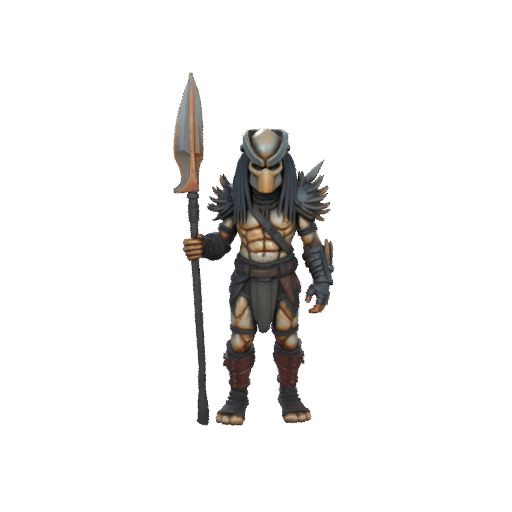 🎨 Predator with spear・Free 3D File for 3D printing・Cults