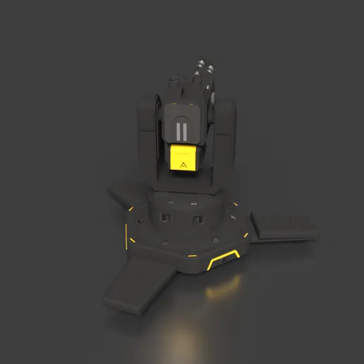 STL file Helldivers 2 Gatling Machine Gun Turret Sentry Stratagem 🔫 ・3D ...