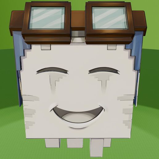 👻 Happy Ghast-Minecraft・ STL File for 3D printing・Cults