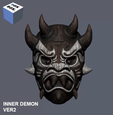 🦸‍♂️ INNER DEMON_VER2・ STL File for 3D printing・Cults