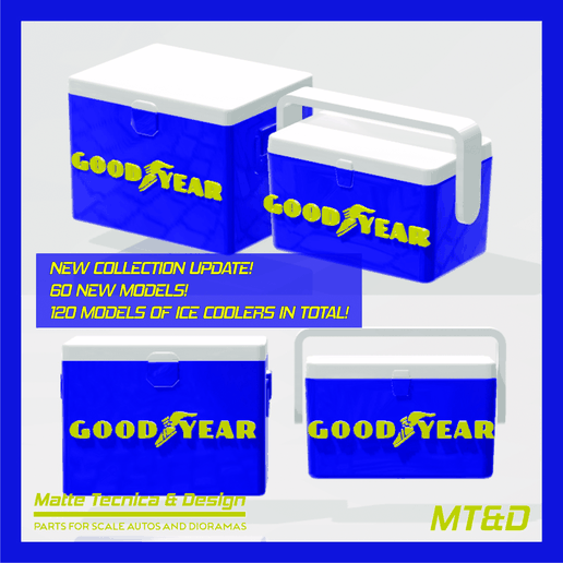 🧊 PACK of 120 different Ice box / ice coolers for dioramas and scale ...