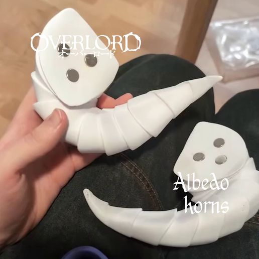🐉 Dragon Horns - Albedo - Overlord・ STL File for 3D printing・Cults