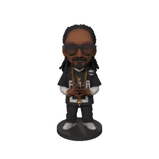 🧑‍🎨 Snoop Dogg – Chibi Hip-Hop Artist Character Figure (Fan Art)・ STL ...