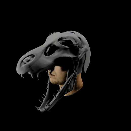 💀 Rex Skull Helmet Costume (ARK Survival Evolved Rex Bone Helmet Skin ...