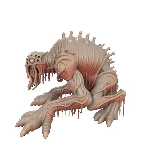 👹 Swamp Leech Beast Crawling Monster・ STL File for 3D printing・Cults