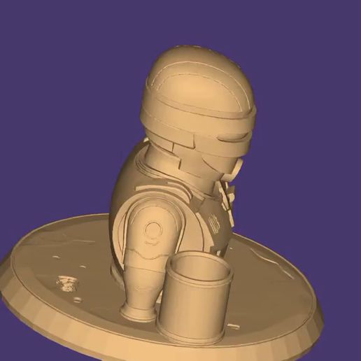 👾 Robocop Organizer・ STL File for 3D printing・Cults