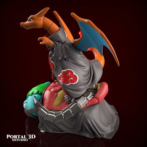 STL file Charizard Akatsuki 👾 ・Design to download and 3D print・Cults