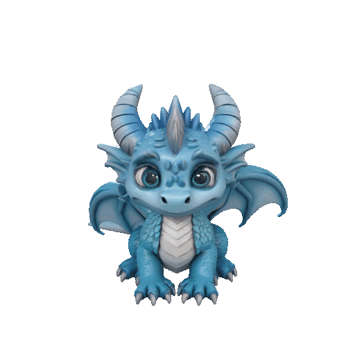 🐉 chibi dragon 26・ STL File for 3D printing・Cults