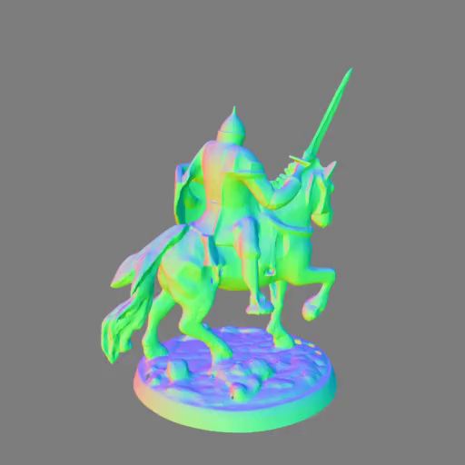 🎲 Mounted Knight - Dungeons and Dragons・ STL File for 3D printing・Cults