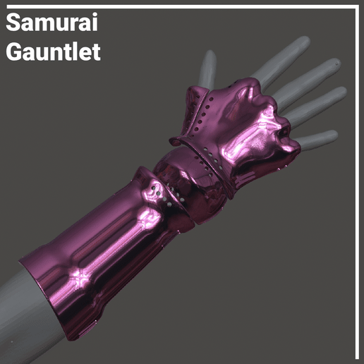🗡️ Samurai Gauntlet・ STL File for 3D printing・Cults