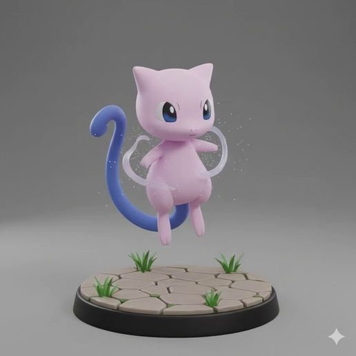 🐉 Mew: Mythical Psychic Pokémon - Stylized 3D Printable Figure・ STL ...