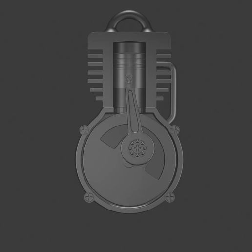 🗝️ Mini Piston Engine Keychain・ STL File for 3D printing・Cults