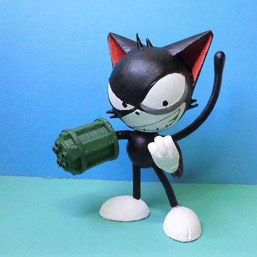 🐱 Cybercat Kurochan・ 3D File for ・Cults