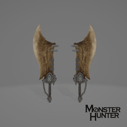 👹 MONSTER HUNTER WORLD BONE 4 DUAL BLADES・ STL File for 3D printing・Cults