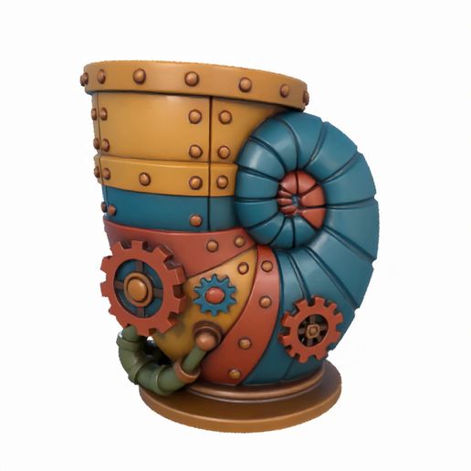 🏺 Steampunk Nautilus Vase - 3D Model for Printing・ STL File for 3D ...