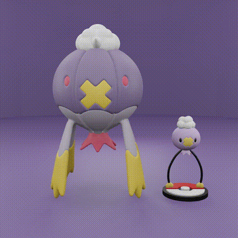 🐉 Pokemon No. 425, 426 Drifloon, Drifblim・ STL File for 3D printing・Cults