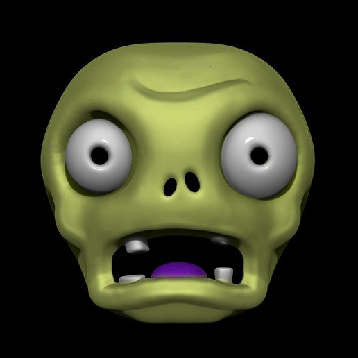 STL file ZOMBIE MASK - PLANTS VS ZOMBIES 🧟 ・3D printer model to ...