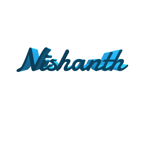 Nishant Name Logo