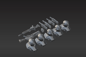 🎲 Futuristic Armor Upgrade Pack - Sci-Fi Exosuit Conversion Bits・ STL ...