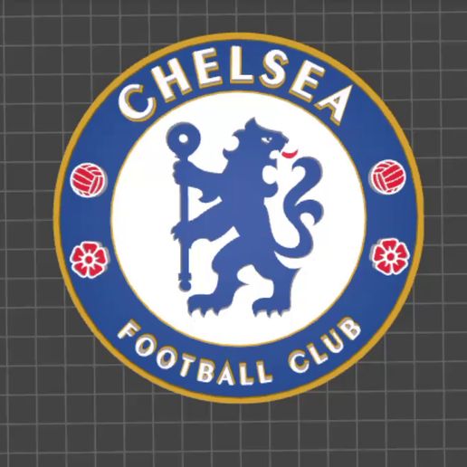 Archivo STL gratis Cuadro escudo del club Chelsea ⚽ ・Plan de la ...