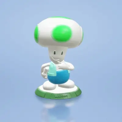 Fichier STL Mushbert - Kinopio - super Mario Bros 👾 (3MF)・Plan ...